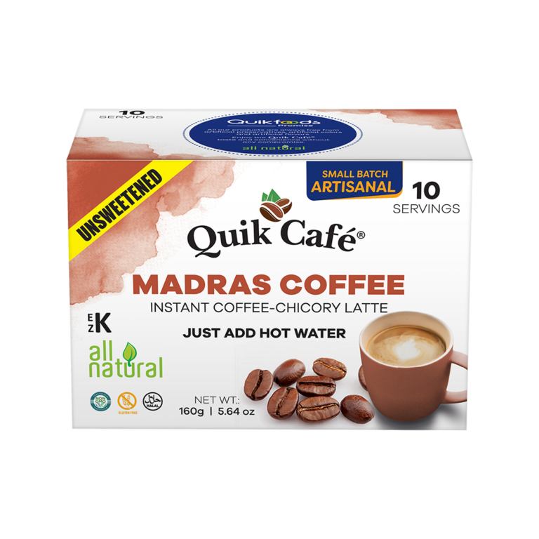 Madras Coffee Latte Unsweetened | Single Serve | QuikCafe