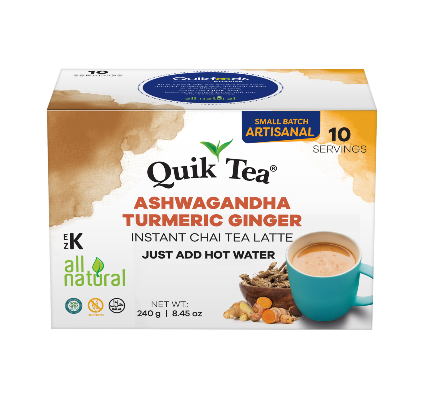 Masala Chai Tea Latte | Single Serve | QuikTea
